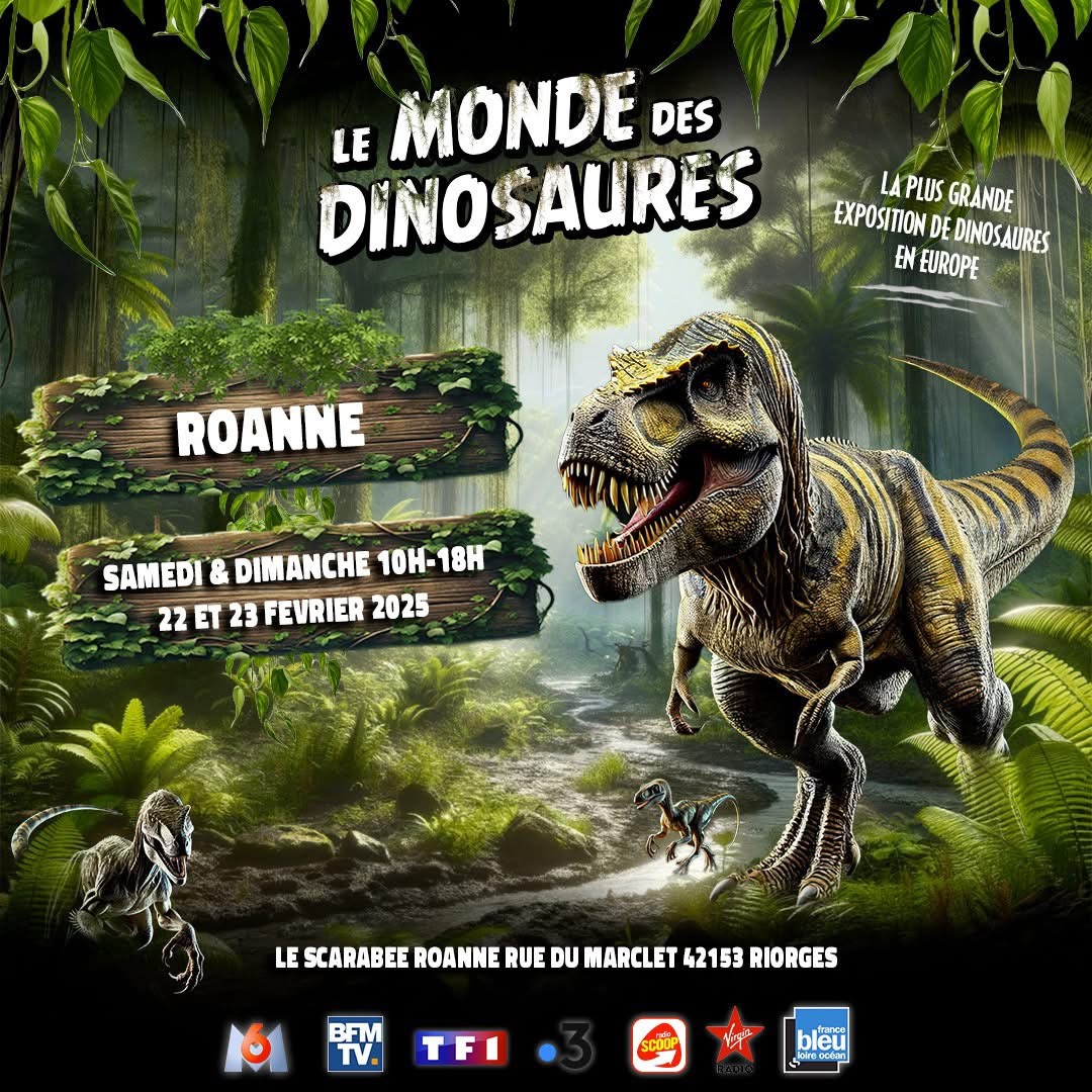 EXPOSITION DE DINOSAURES « Le monde des dinosaures » | Le Scarabée
